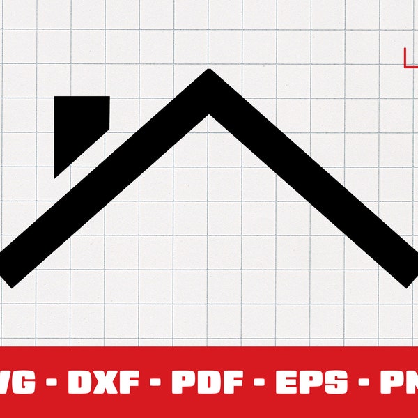 House Roof Frame Svg - Etsy