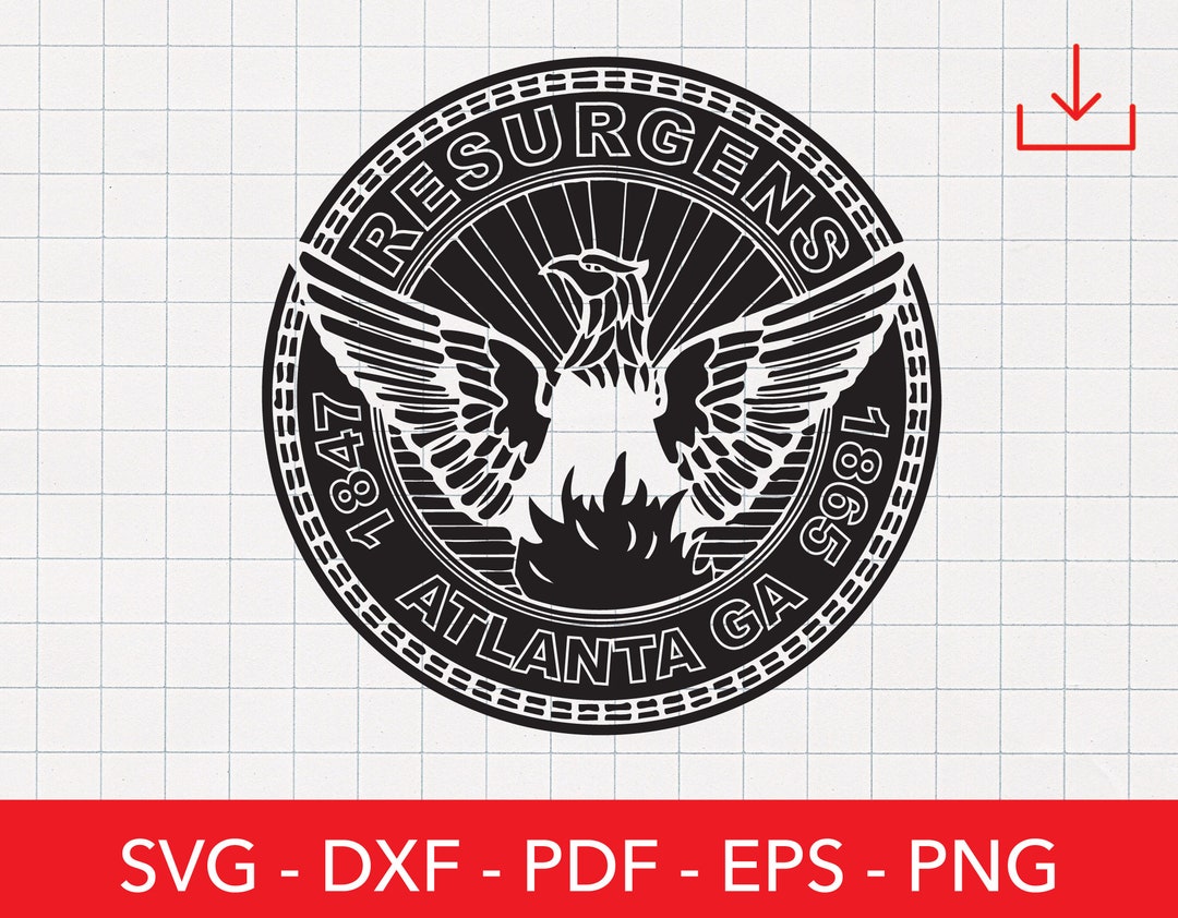 Atlanta Svg, Atlanta City Seal Png, Logo Decal, Crest, Badge, Emblem ...