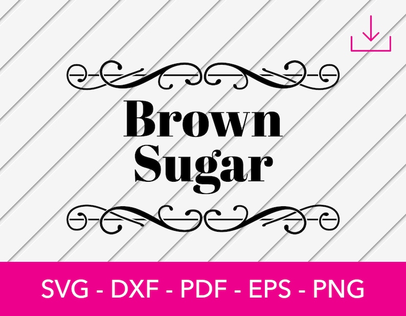 Brown Sugar Label Svg Brown Sugar Logo Svg Brown Sugar Svg | Etsy Hong Kong