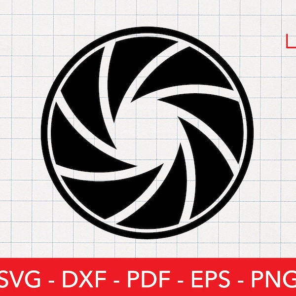 Iris Shutter Svg - Etsy