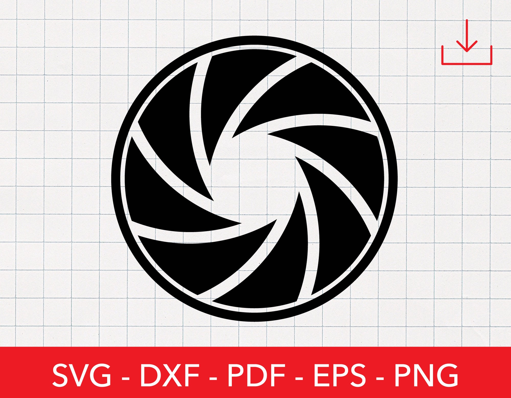 Camera Shutter Silhouette