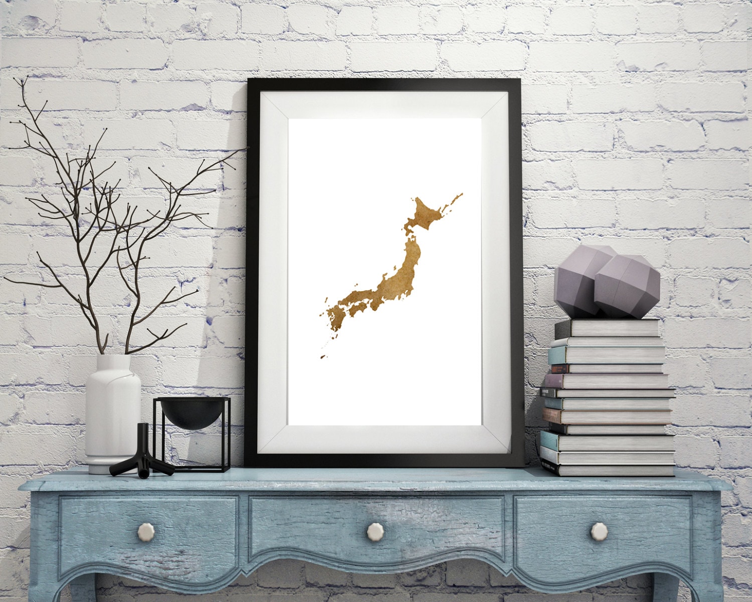 Japan Map Wall Art Print Your Home Country Art Printable | Etsy