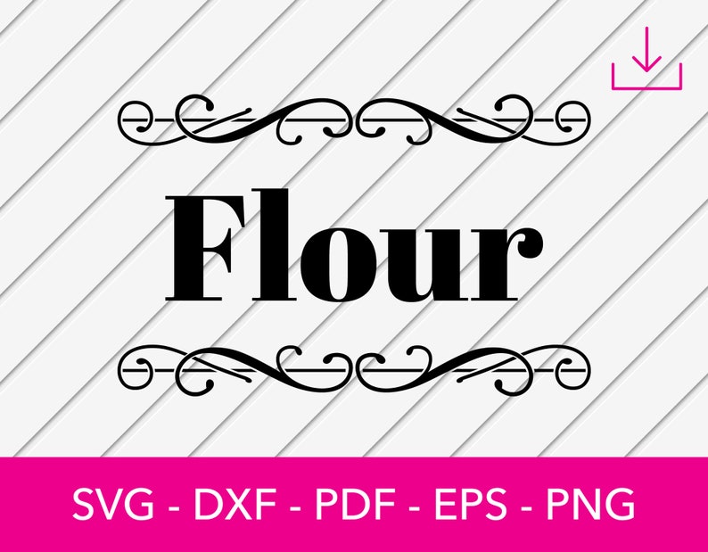 Flour Label Svg, Flour Logo Svg, Flour Svg, Kitchen Svg, Label File Svg ...
