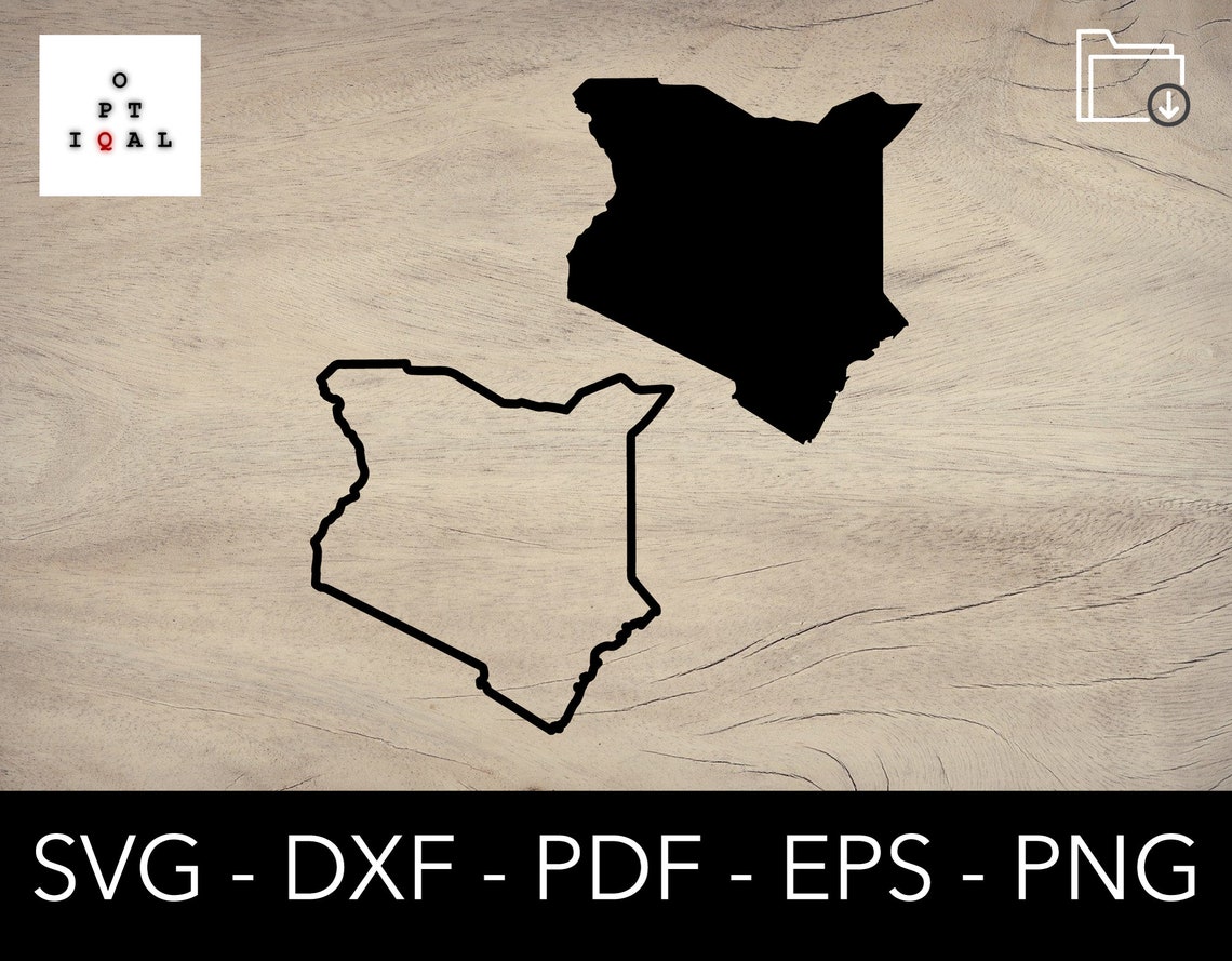Kenya Map Svg Kenya Svg Africa Svg Kenya Country Map Svg | Etsy