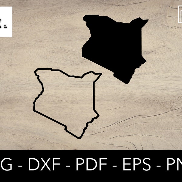 Kenyan Map Svg - Etsy