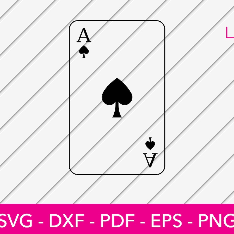 Ace of Spades Svg - Etsy