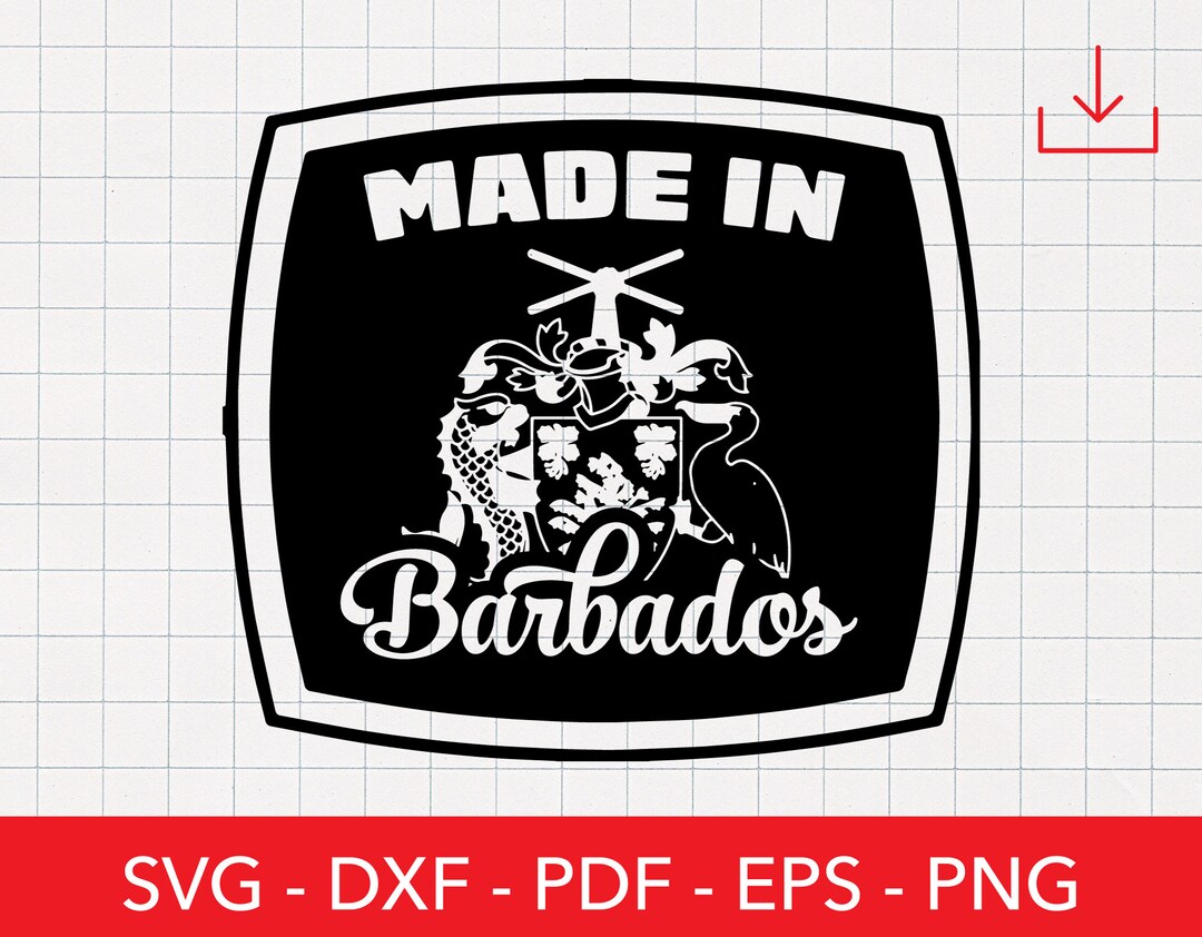 Barbados Svg, Barbados Vector, Made in Barbados, Flag, Seal, Coat of ...