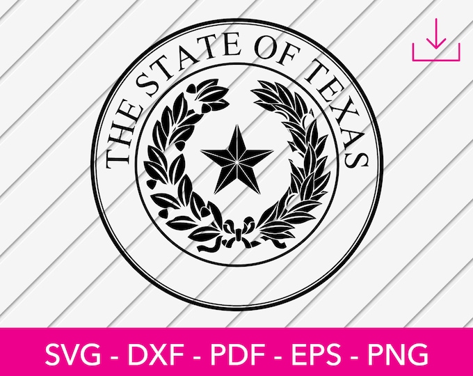 Texas State Seal #1 - Etsy