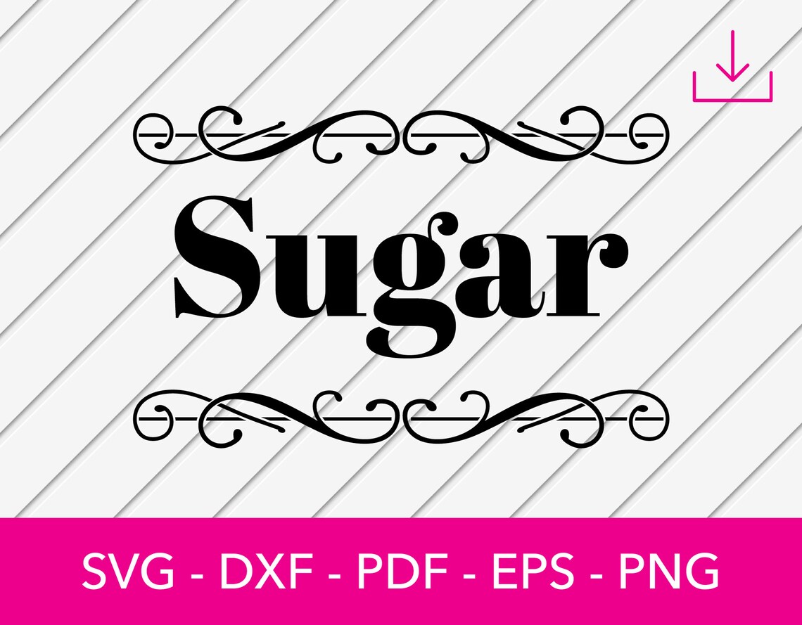 Sugar Label Svg, Sugar Logo Svg, Sugar Svg, Kitchen Svg, Label File Svg ...
