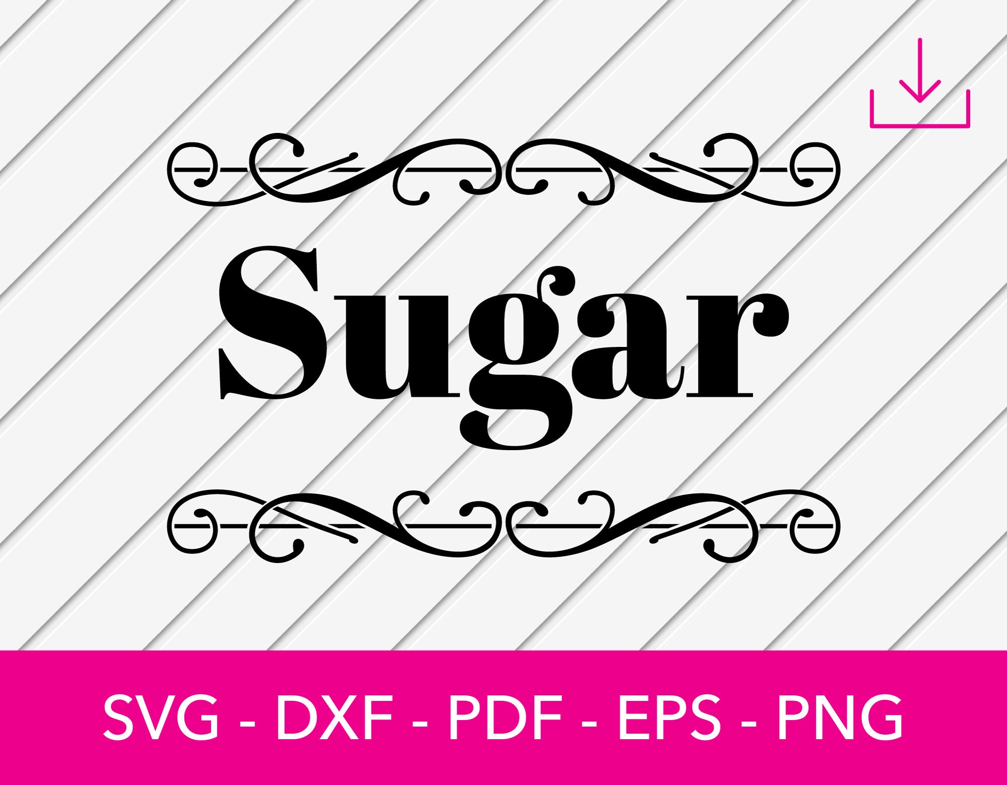 Sugar Label Svg Sugar Logo Svg Sugar Svg Kitchen Svg Label | Etsy