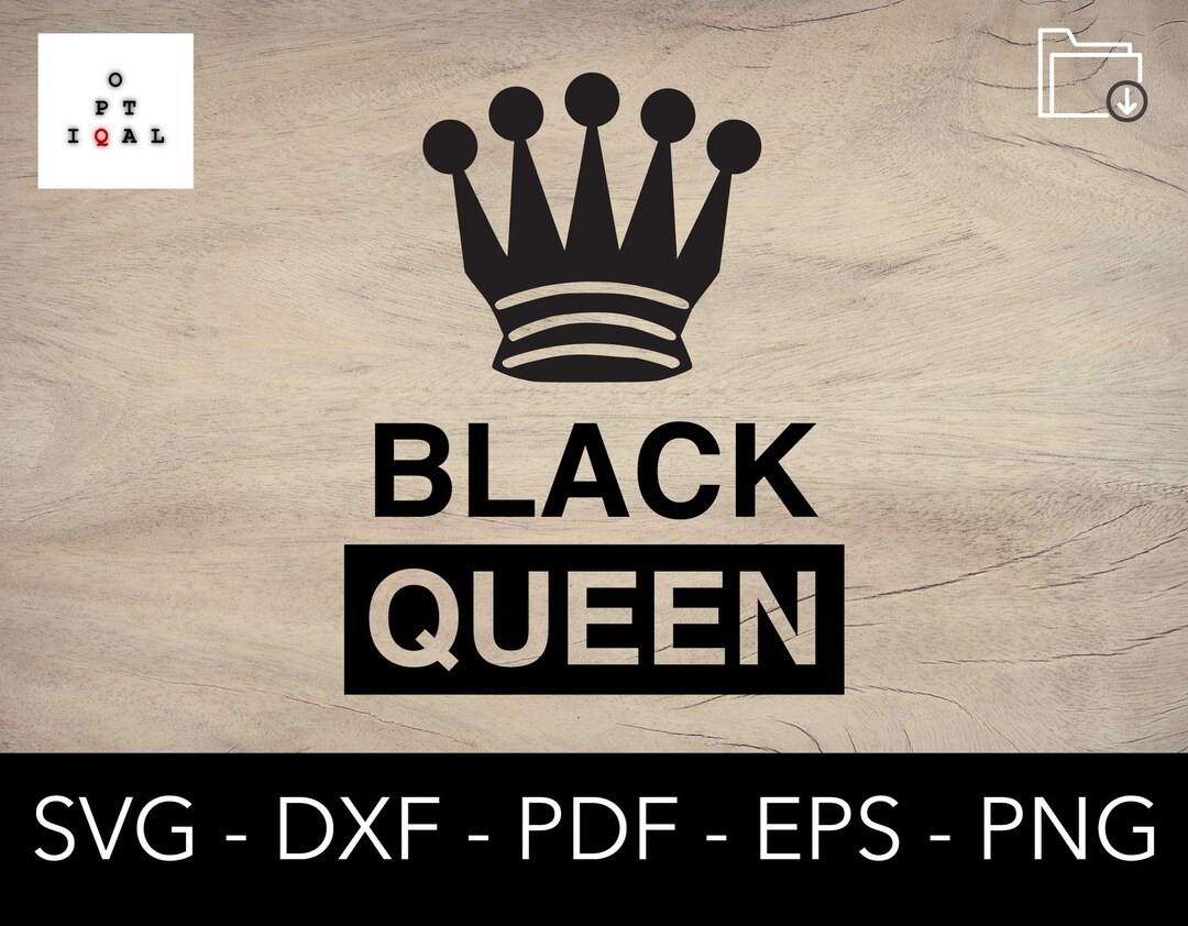 Black Queen Svg, Chess Svg, Black Woman Svg, Black Crown Svg, Clipart ...