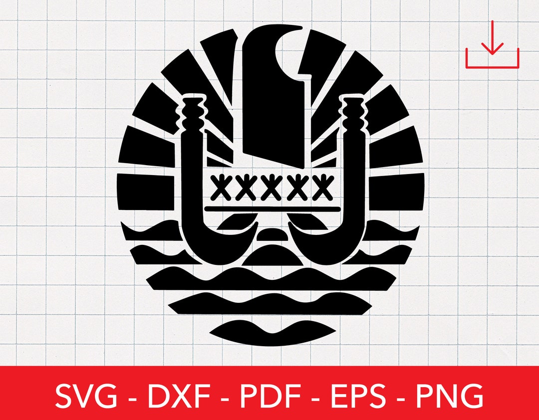 French Polynesia Svg, French Polynesia Flag, Seal of French Polynesia ...
