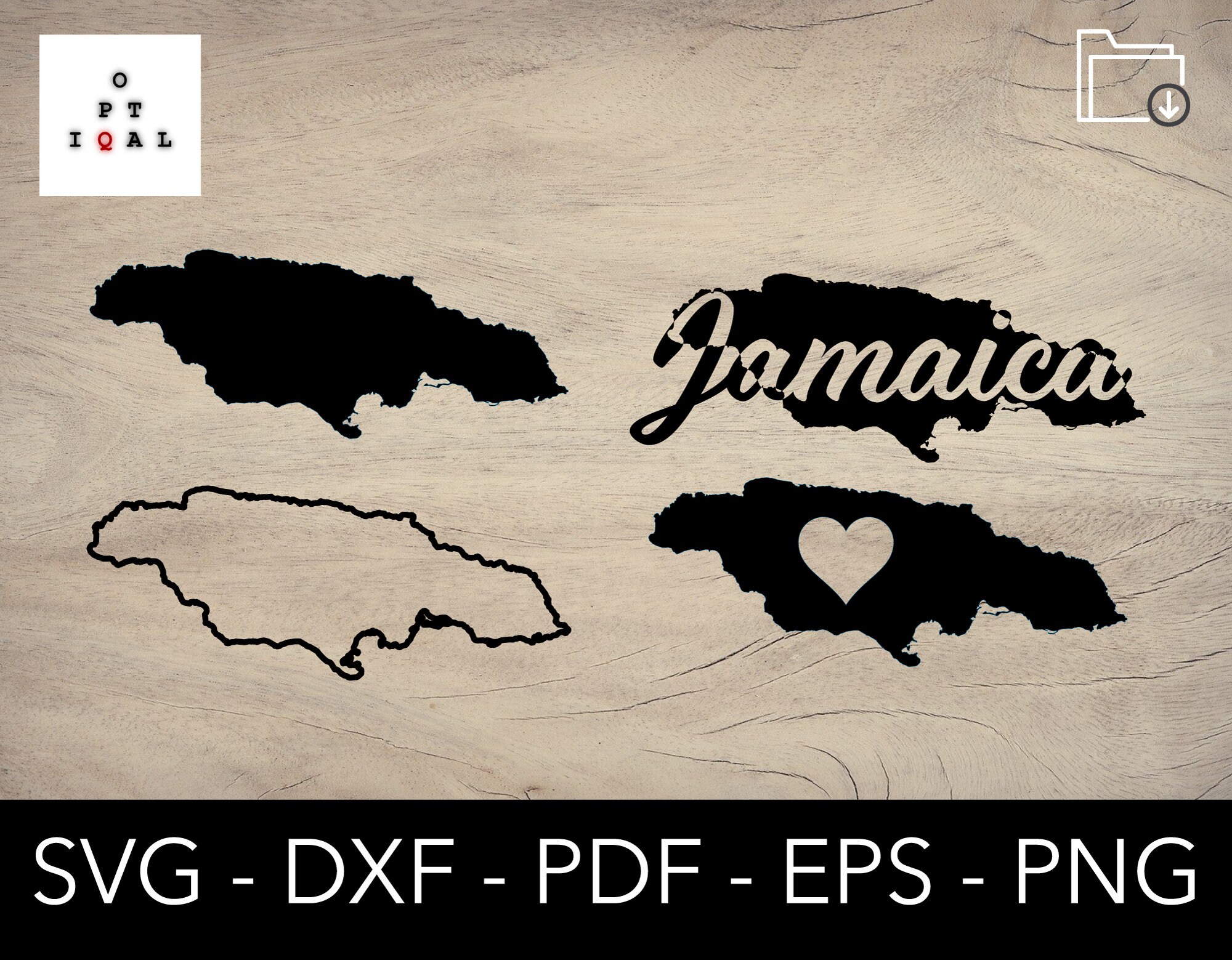 Jamaica Bundle Svg, Jamaica Map Svg, Jamaican Shape Svg, Caribbean ...