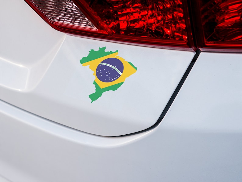 Brazil Flag Svg, Brazilian Map Png, Brasil Sticker, Country Vector, Rio ...