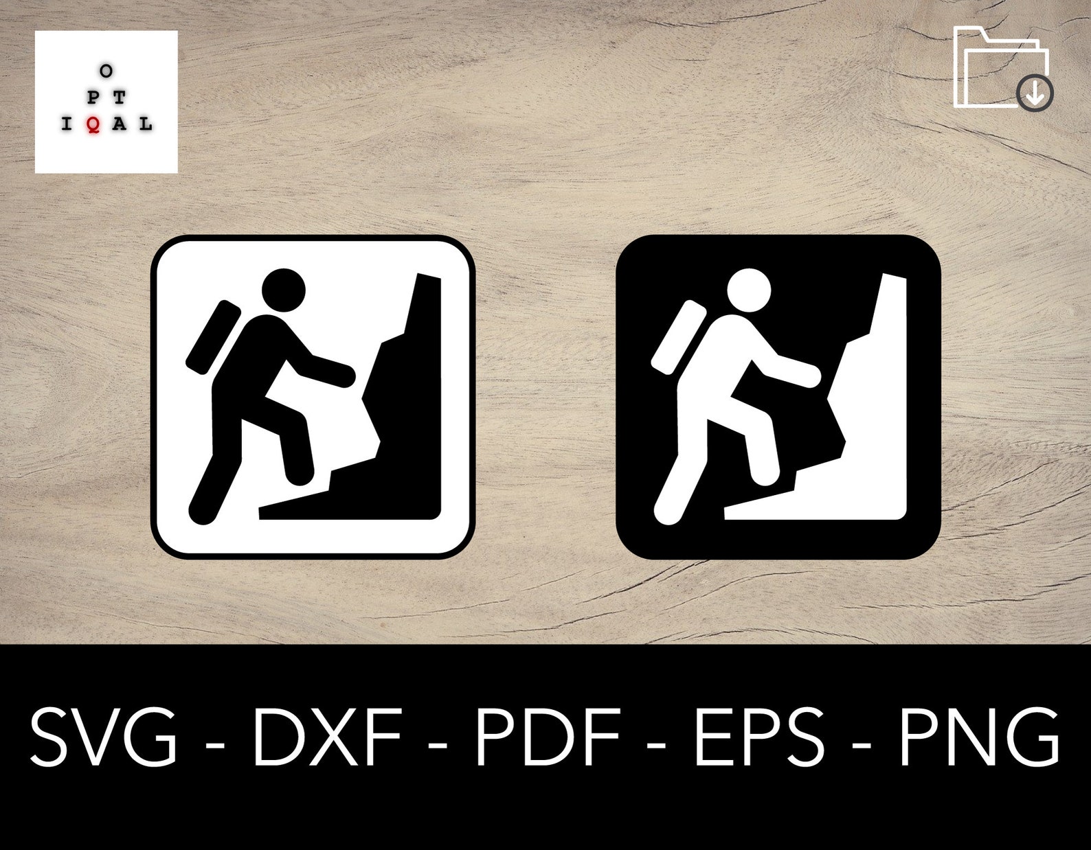 Mountain Climbing Signs SVG, Rock Climbing, Vector Shape - Sticker ...