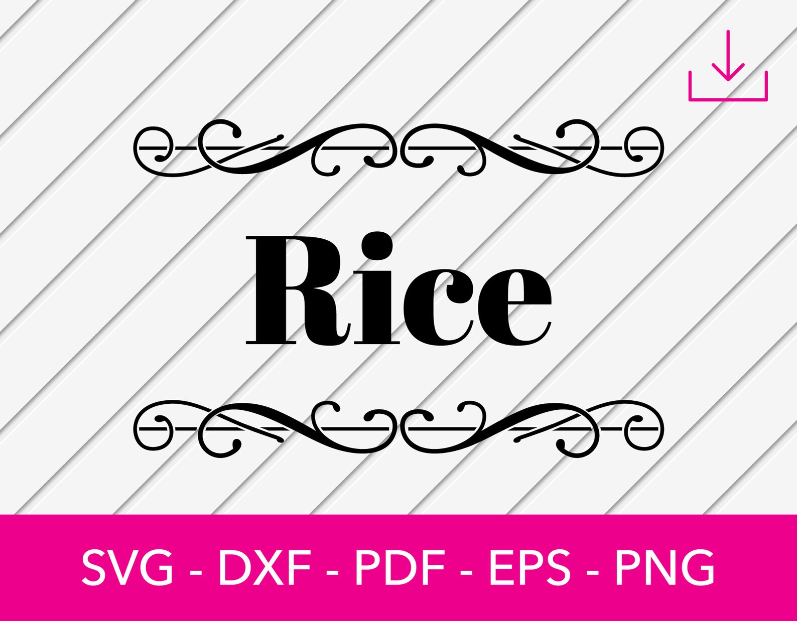Rice Label Svg Rice Logo Svg Rice Svg Kitchen Svg Label - Etsy