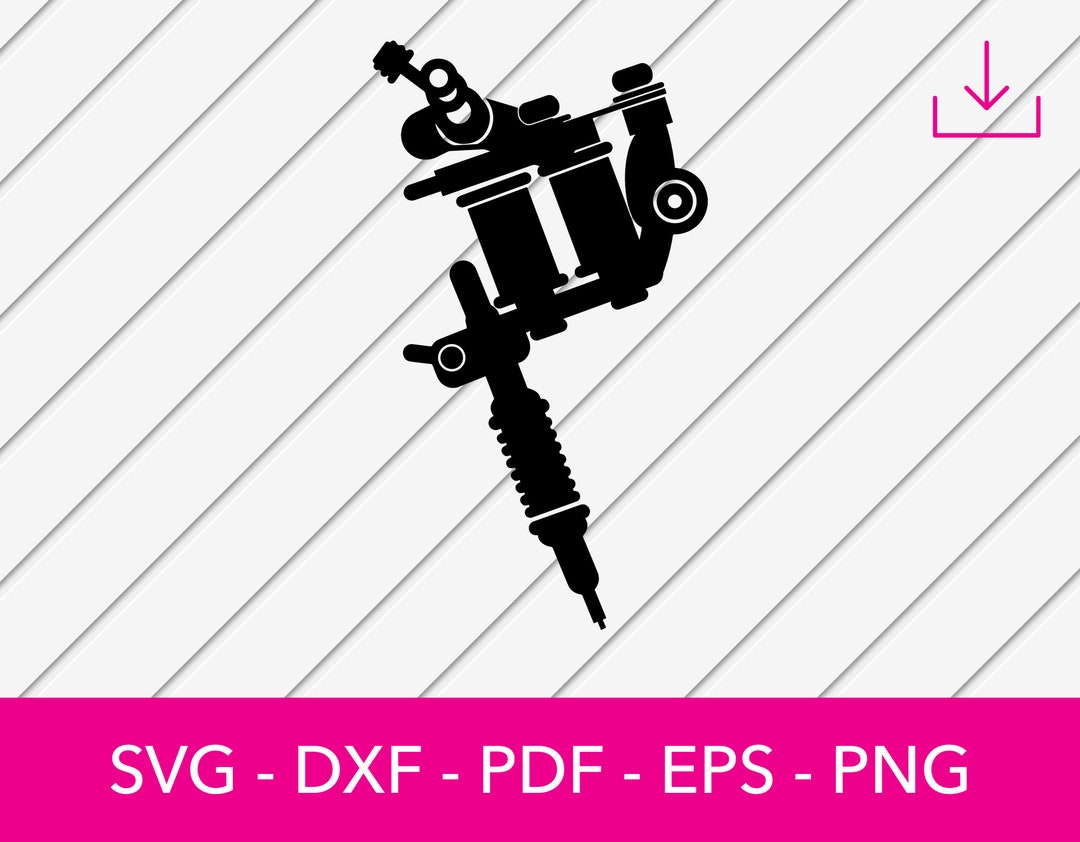 Tattoo Svg, Tattoo Ink Gun Clipart, Tattoo Fund Png, Tattoo Artist ...