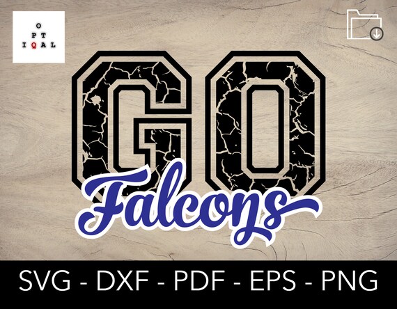 Go Falcons Svg Sports Team Svg Mascot Svg Baseball - Etsy