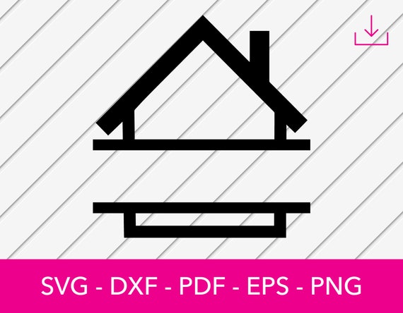 House Split Frame Svg House Svg Real Estate Svg Home Svg - Etsy
