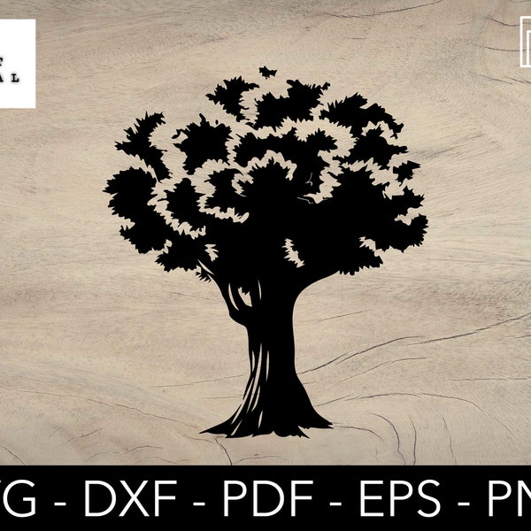 Oak Tree Svg - Etsy