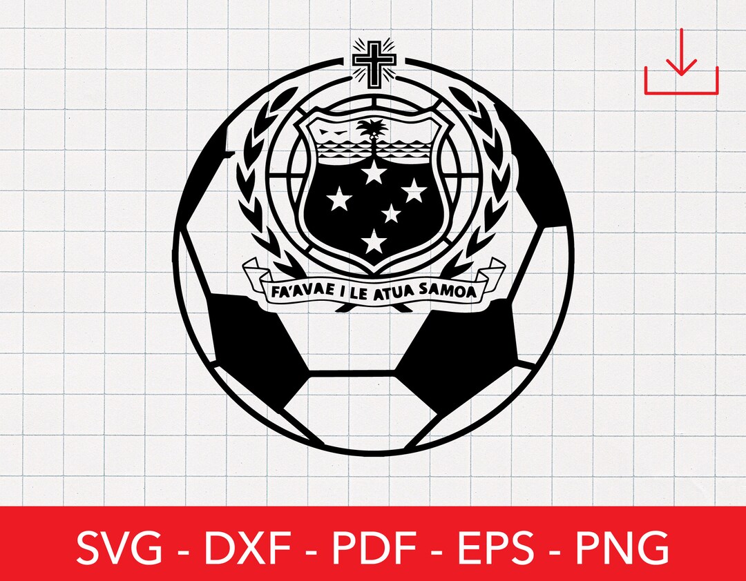 Samoa Svg, Seal of Samoa Clipart, Soccer, Football, World Cup, Samoa ...