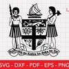 Tonga Svg, Tongan Flag Svg, Seal of Tonga Svg, Tongatapu Crest, Badge ...