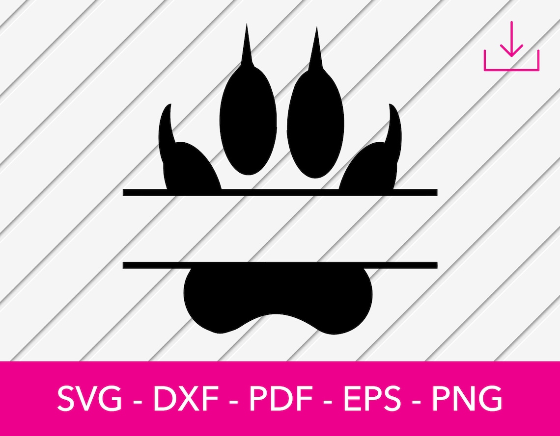 Wolf SVG Wolf Paw SVG Dog Paw SVG Wolf Clipart Wolf - Etsy