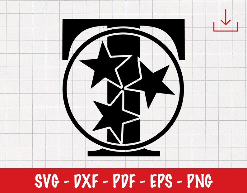 Tennessee Svg Tristar State Emblem Flag Png Cricut File - Etsy