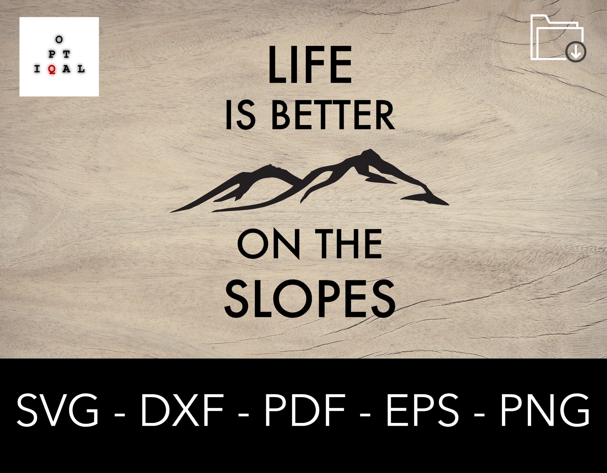 Life is Better on the Slopes Svg Skier Svg Skiing Svg | Etsy