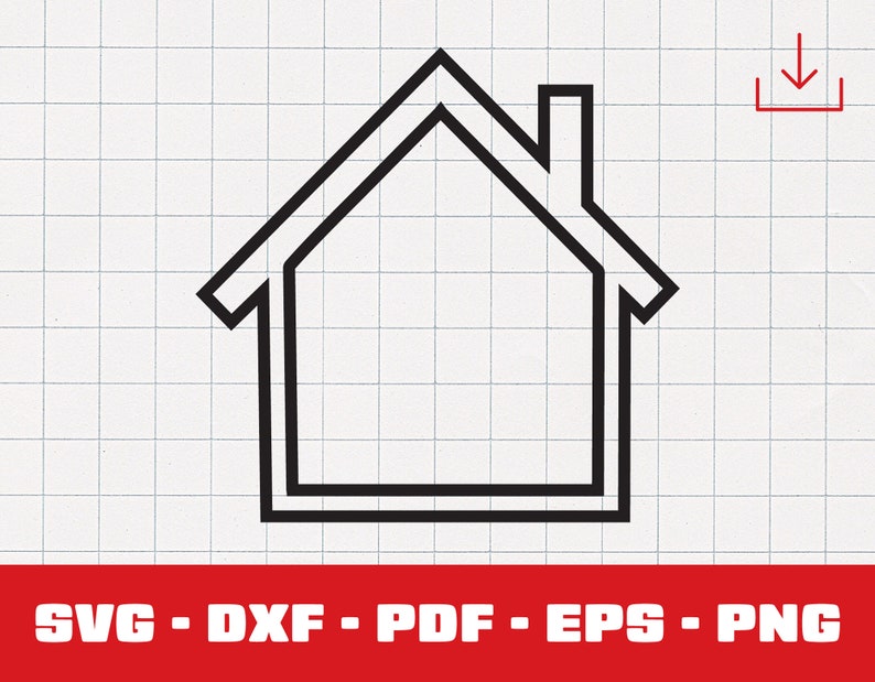 House Svg, Home Frame Sublimation File, Roof Logo , Real Estate Symbol ...