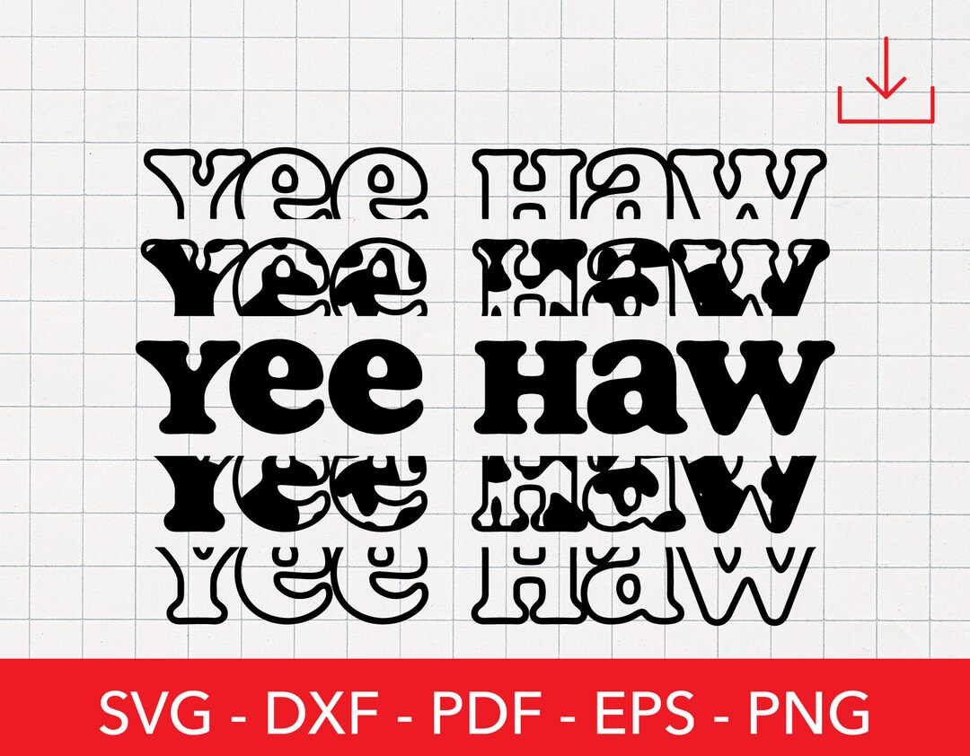 Yee Haw Svg, Leopard Svg, Sublimation Design, Yee Haw Clipart, Cow ...