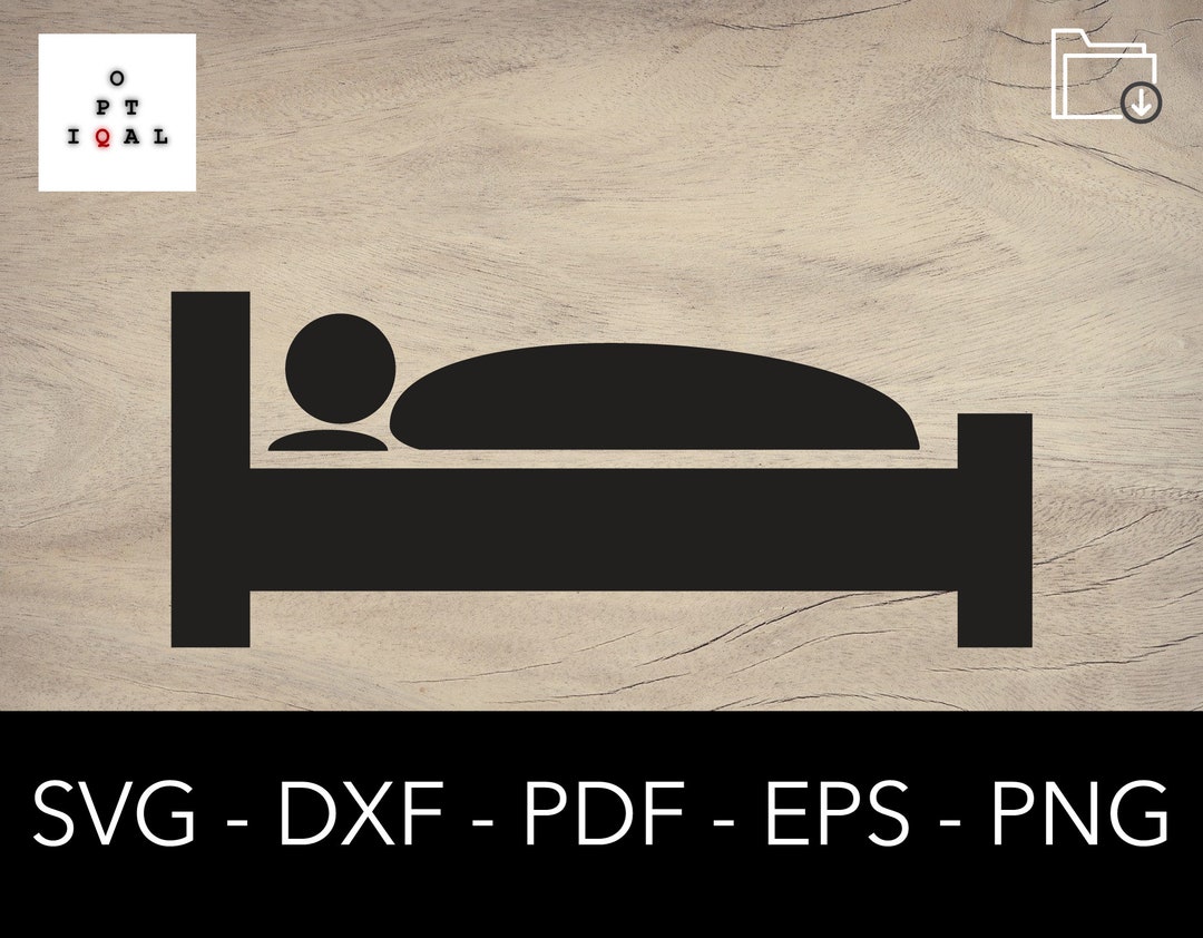 Bed Svg, Sleeping Png, Sleep Vector, Nap Icon Logo, Vacancy Sign Decal ...