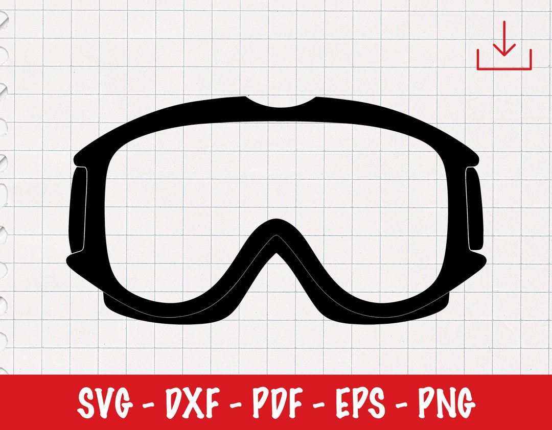 Snow Goggles, Skier Svg, Skiing Svg, Sports Svg - Vector, Decal, Logo ...