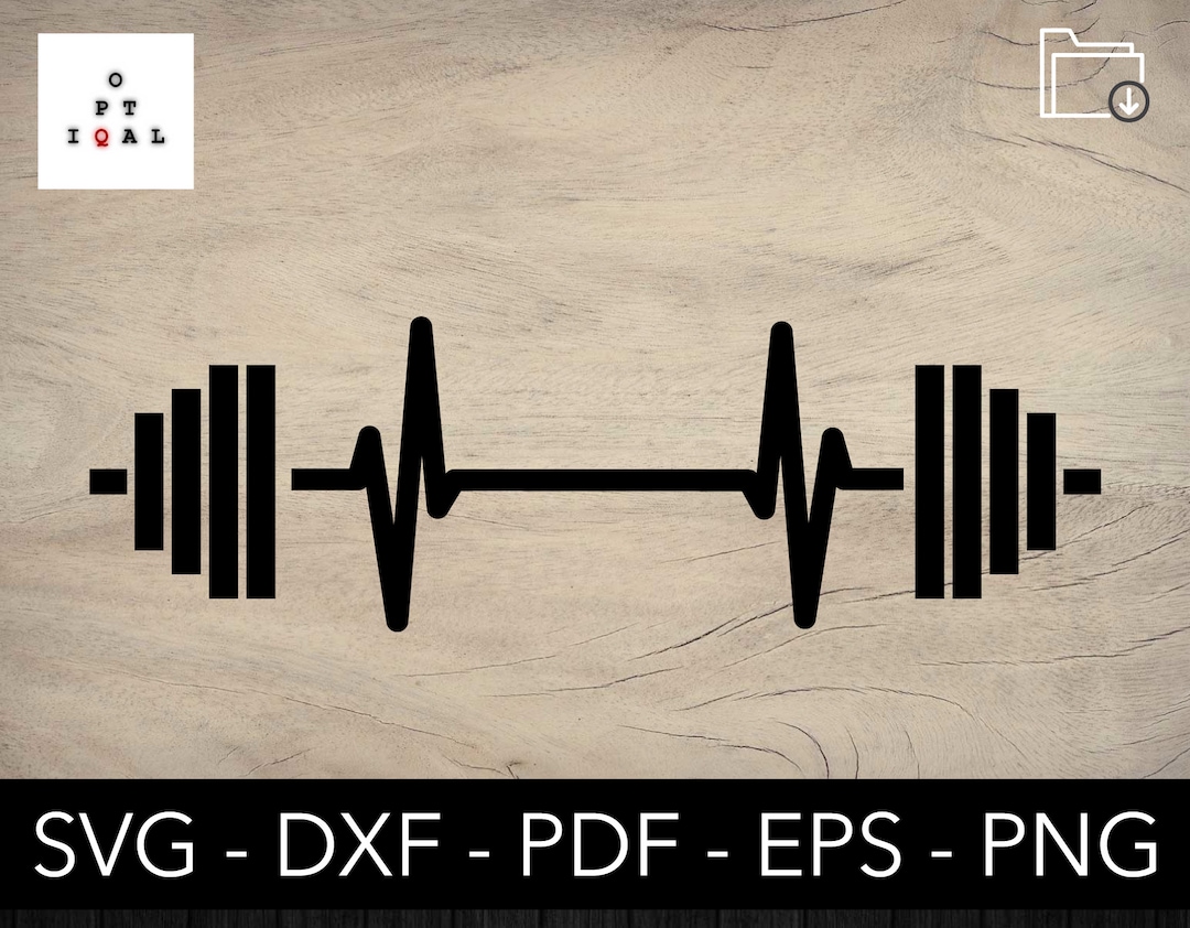 Barbell Svg, Workout Svg, Gym Svg, Heartbeat Svg, Exercise Svg, Fitness ...