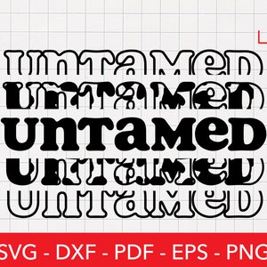 Untamed Svg, Wild Savage, Retro, Country Girl, Cow Print, Cricut ...