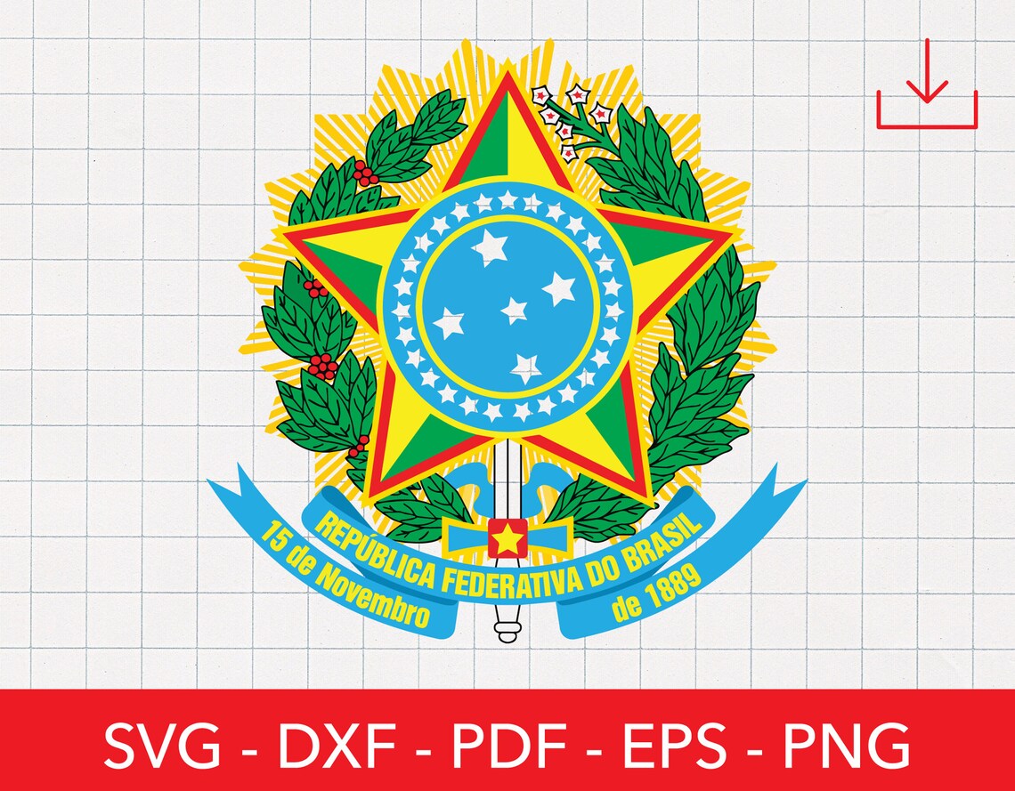 Brazil Svg Brazilian Flag Svg Seal of Brazil São Paulo - Etsy