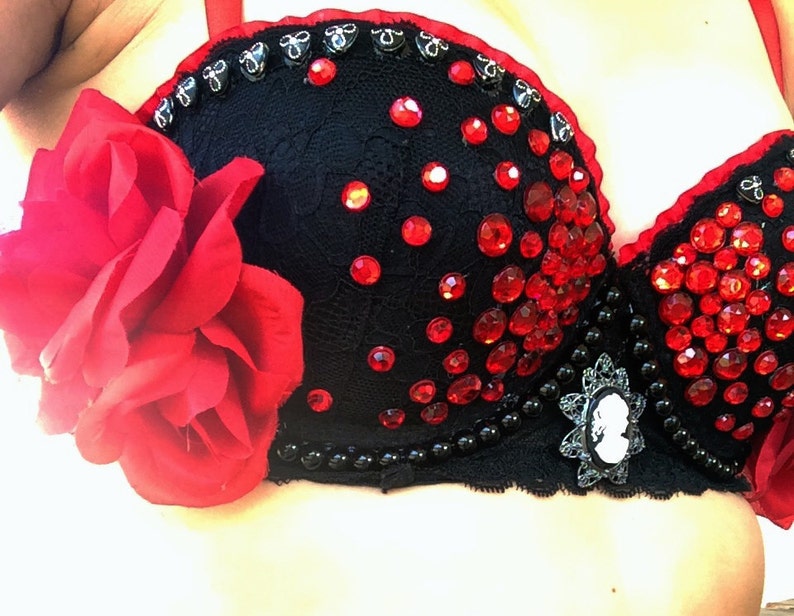 Day of the Dead Rave Bra - Etsy