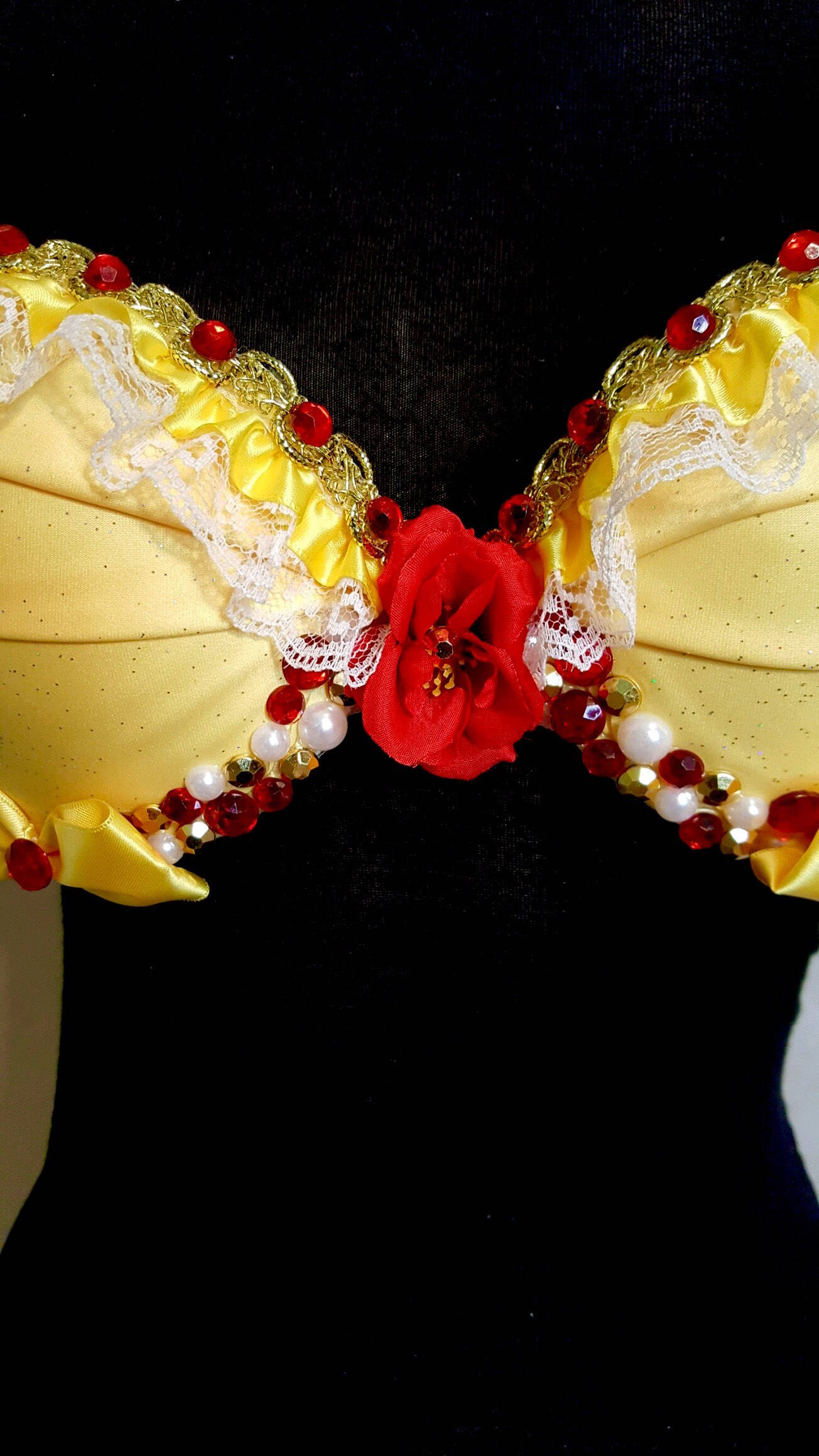 Belle Beauty and the Beast Disney Princess EDC Rave Bra Costume - Etsy