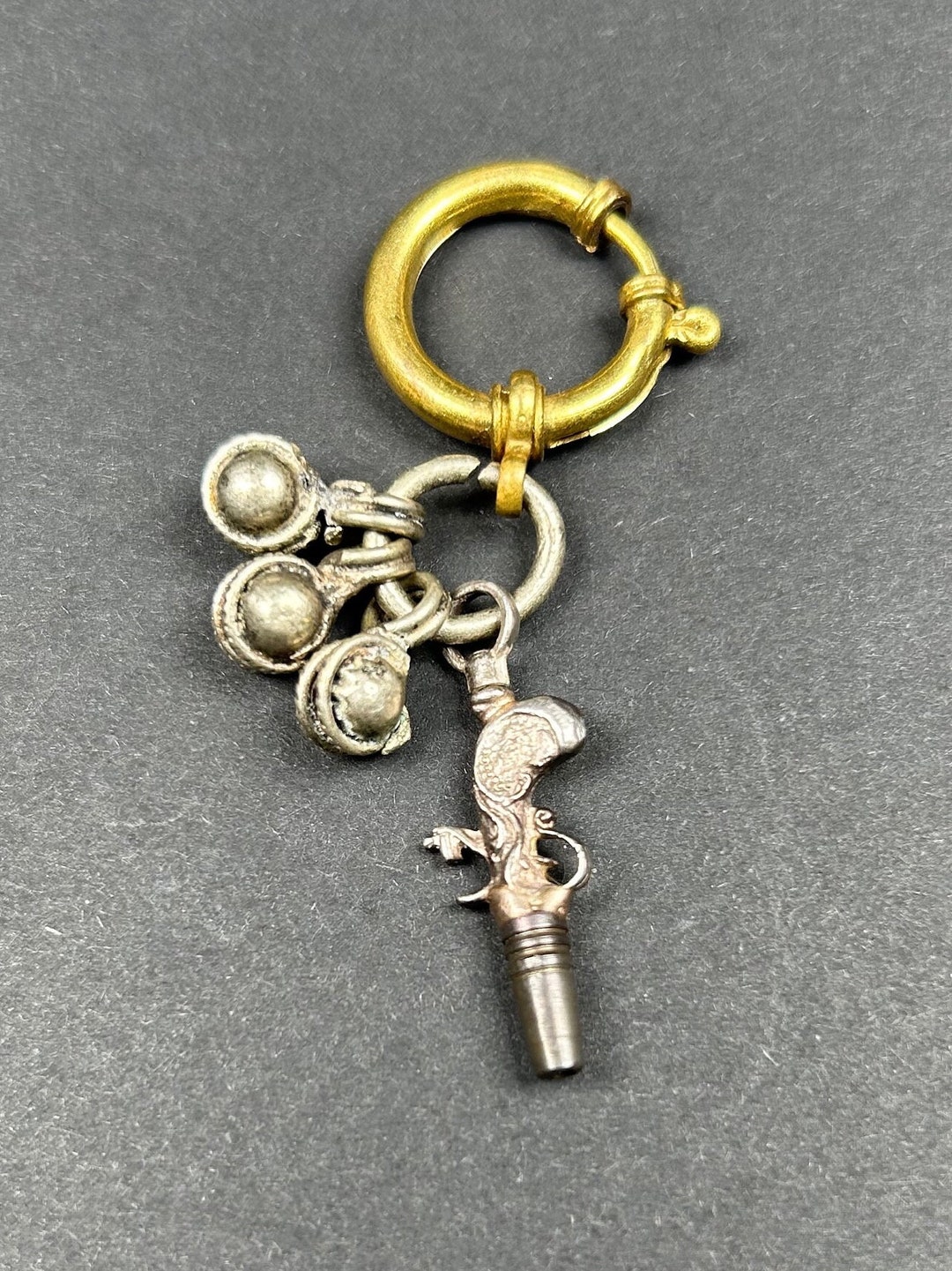 Vintage Silver Pocket Watch Fob Key Pistols - Etsy
