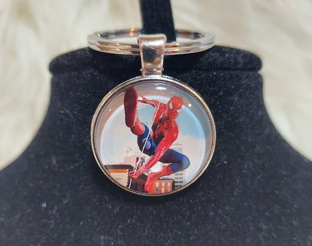Avengers Spider-man Metal Key Chain - Etsy