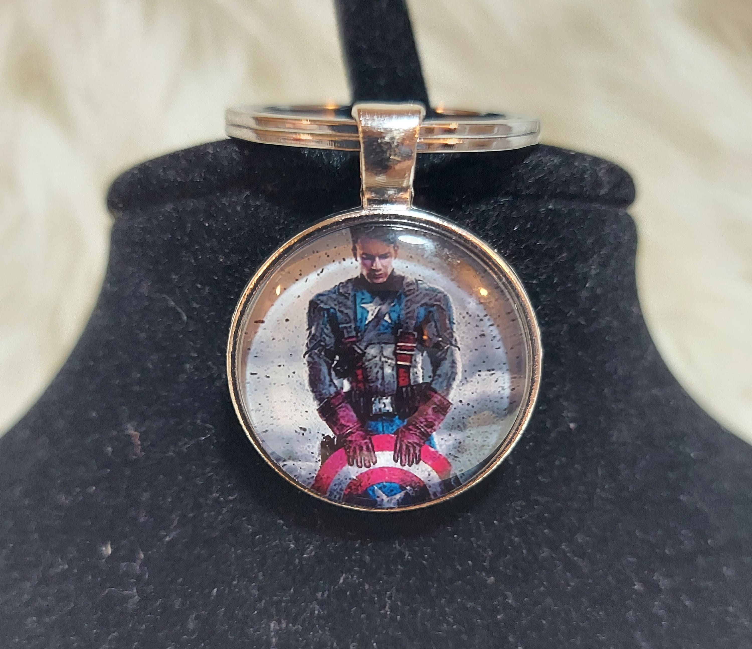 Avengers Captain America Metal Key Chain - Etsy