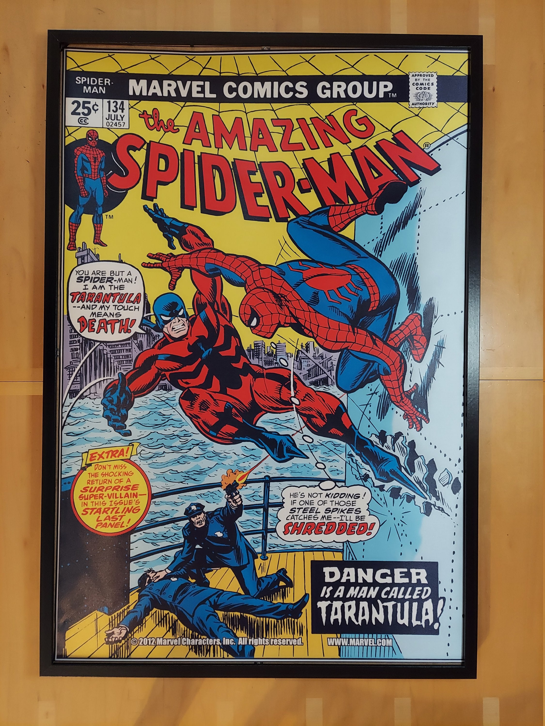 Amazing Spider-man 134 Comic Cover Silk Canvas Fabric Poster (24" X 36 ...