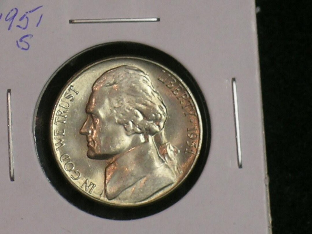 1951-S Brilliant Uncirculated Jefferson Nickel - BU (B2-5) - Etsy