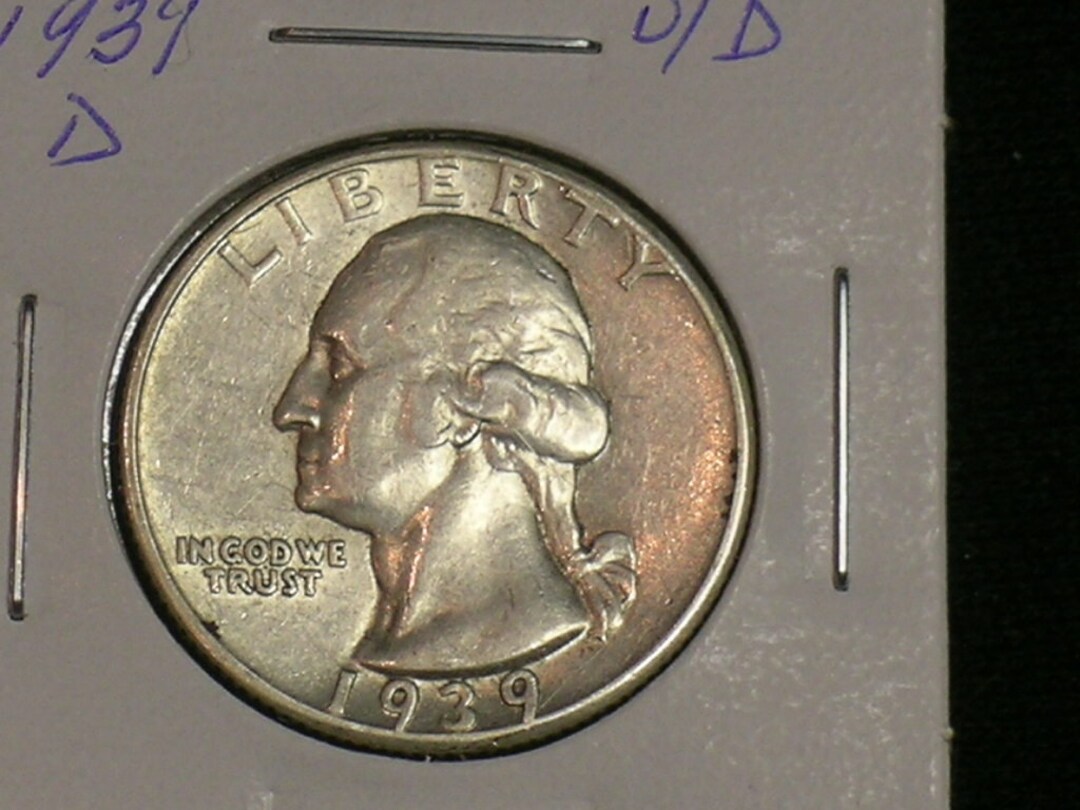 1939 D Sharp Washington Quarter - D Over D- (AE7) - Etsy