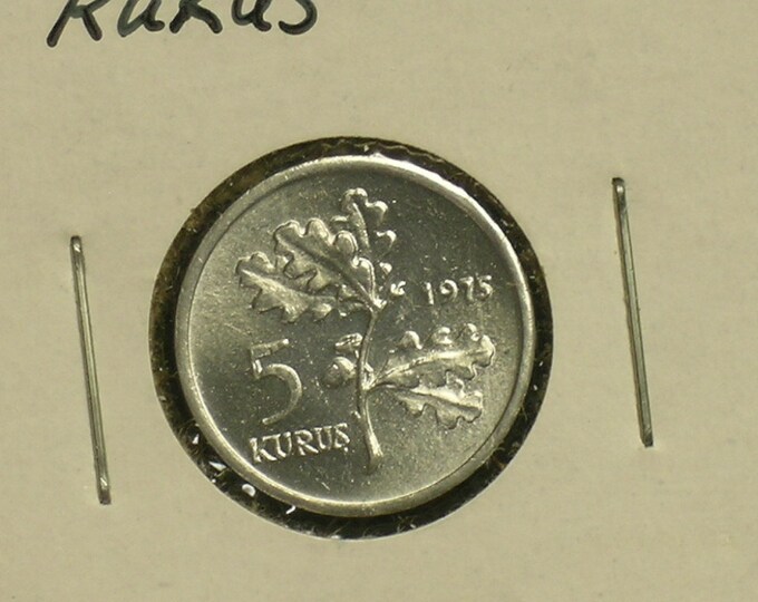 1975 Turkey 5 Kurus -- Nice Coin - Etsy