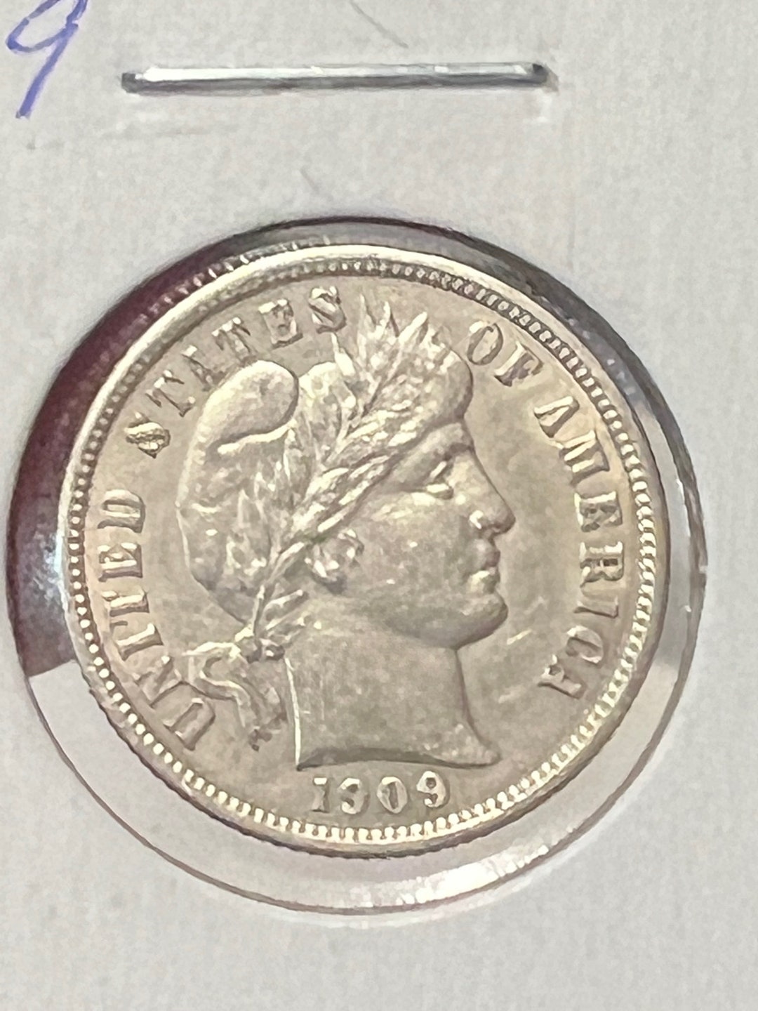 1909 Barber Dime - High Grade - Nice TYPE Coin (AD12) - Etsy