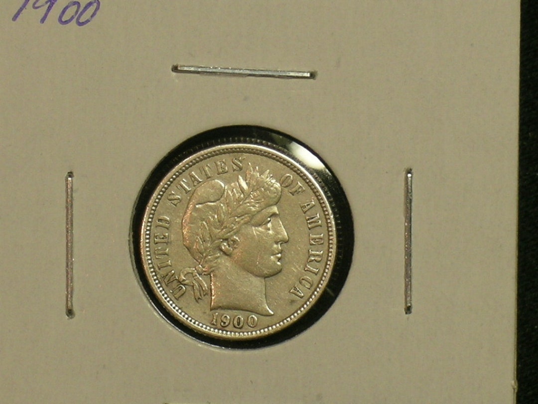 1900 Barber Dime - High Grade - Nice TYPE Coin (AD11) - Etsy
