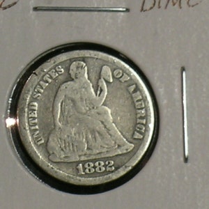 1882 Seated Liberty Dime AE9-1 - Etsy