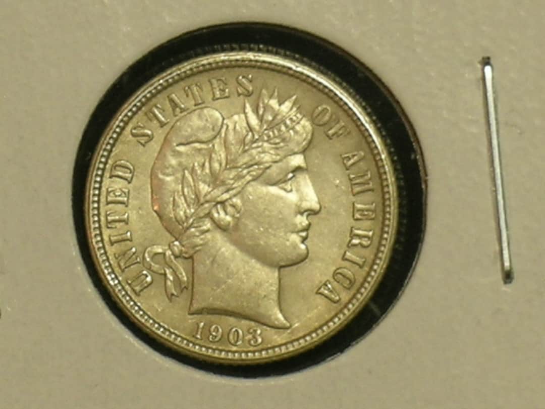 1903 Barber Dime - High Grade - Nice TYPE Coin (AD11) - Etsy