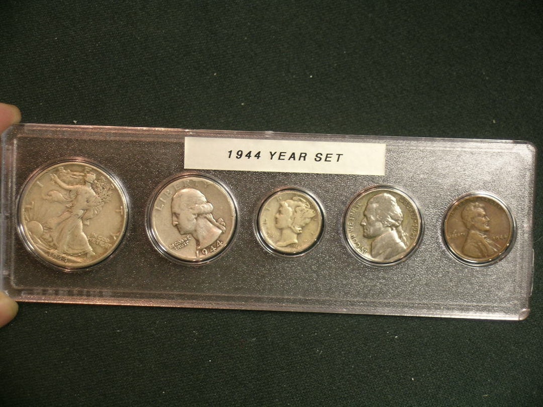 1944 Nice Circulated Coin Year Set Vintage Coin Set - Etsy
